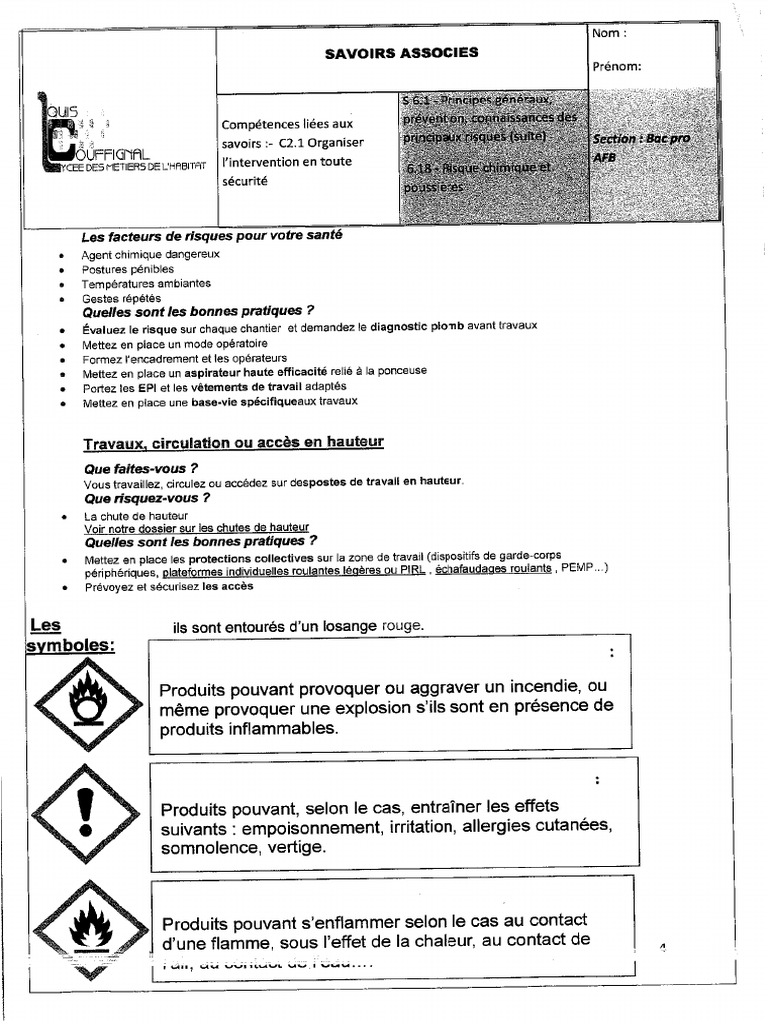 Pictogramme Produit Chimique | PDF