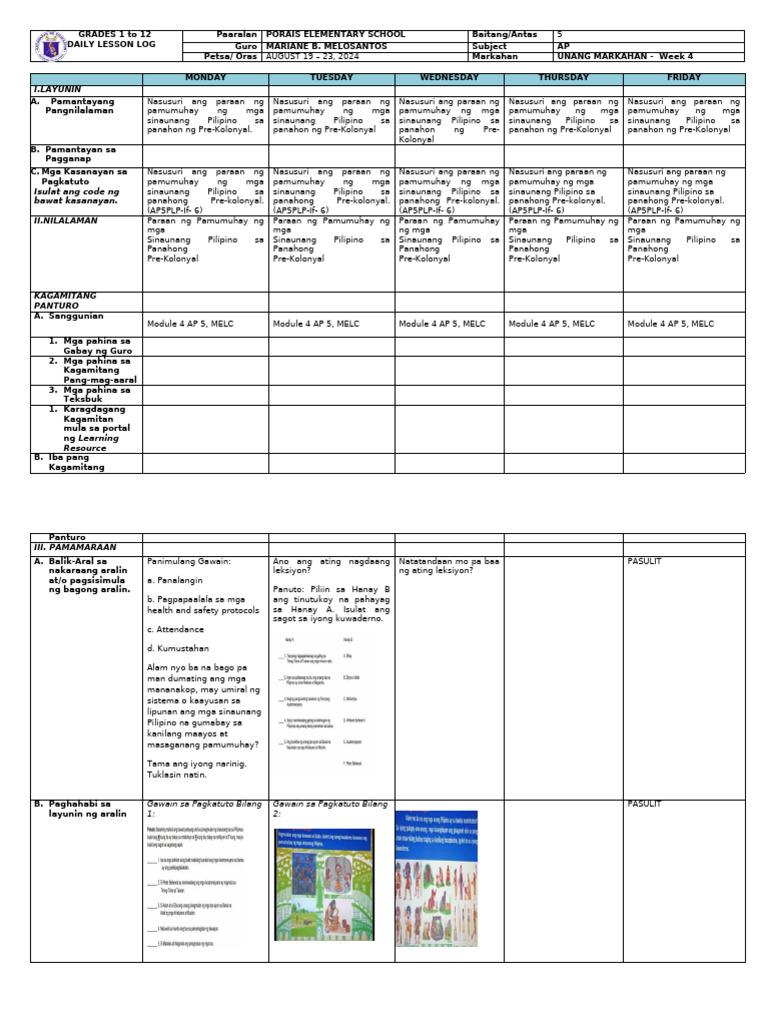 DLL Week 4 Ap (1) Edited | PDF