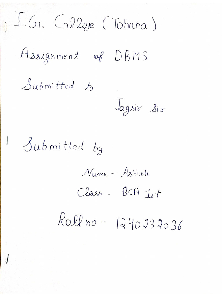 Ashish, BCA, 1240232036 | PDF