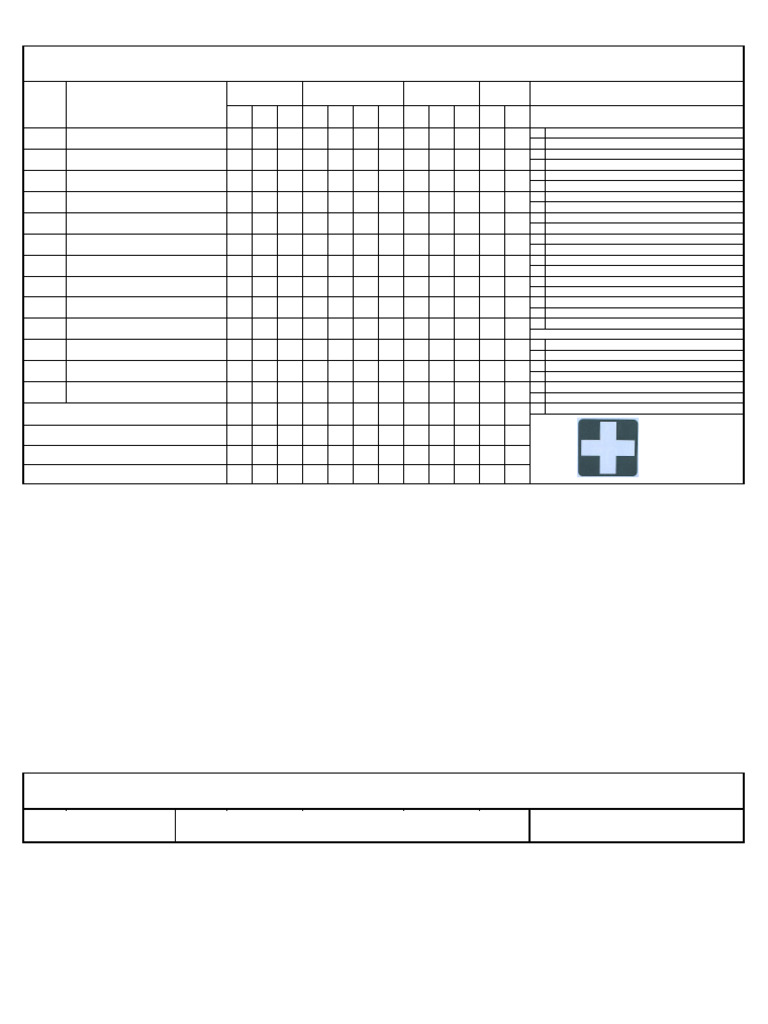 8.first Aid Box Register | PDF | First Aid