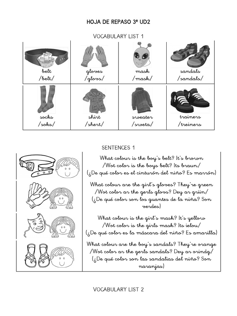 Rooftops 3 - Ficha de Repaso UD2 | PDF