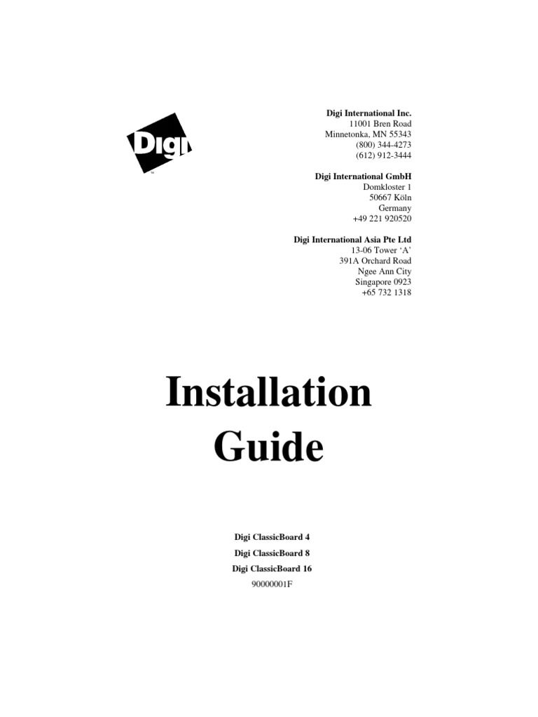 Installation Guide: Digi International Inc | PDF | Electrical Connector ...