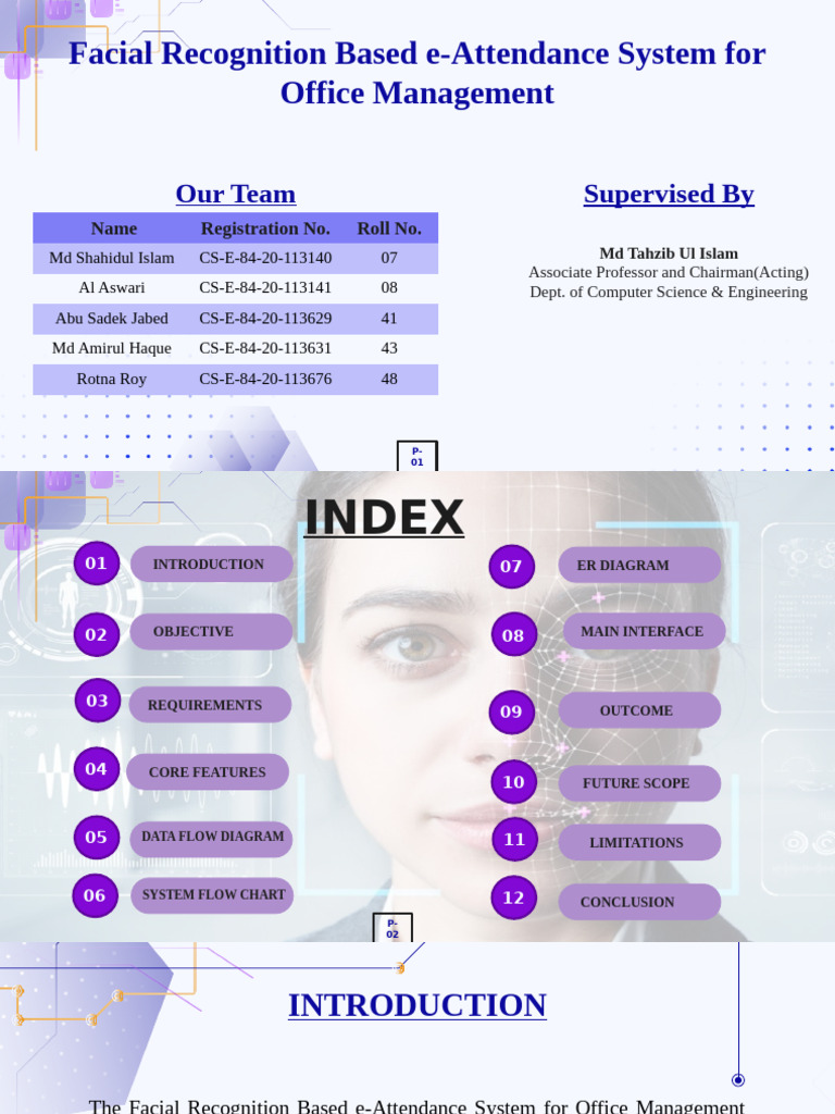 Facial Recognition Based E-Attendance System for Office Management | PDF | Automation | Privacy