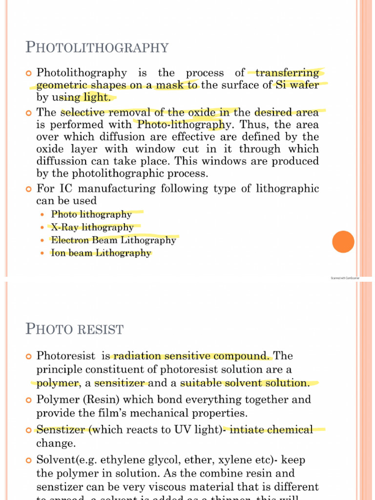 Lithography 2 | PDF