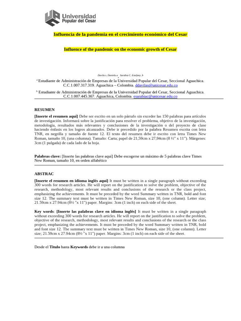 Plant ArtículoCientifico TG Admon UPCSA | PDF