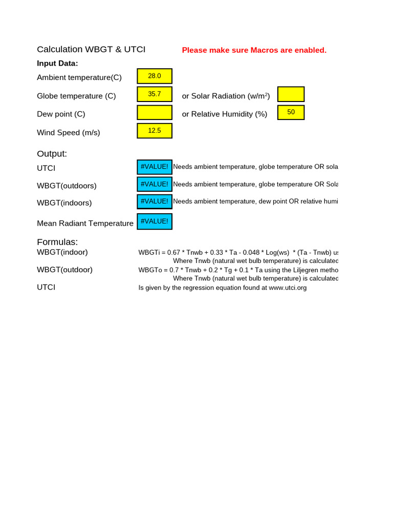 WBGT Estimation | PDF