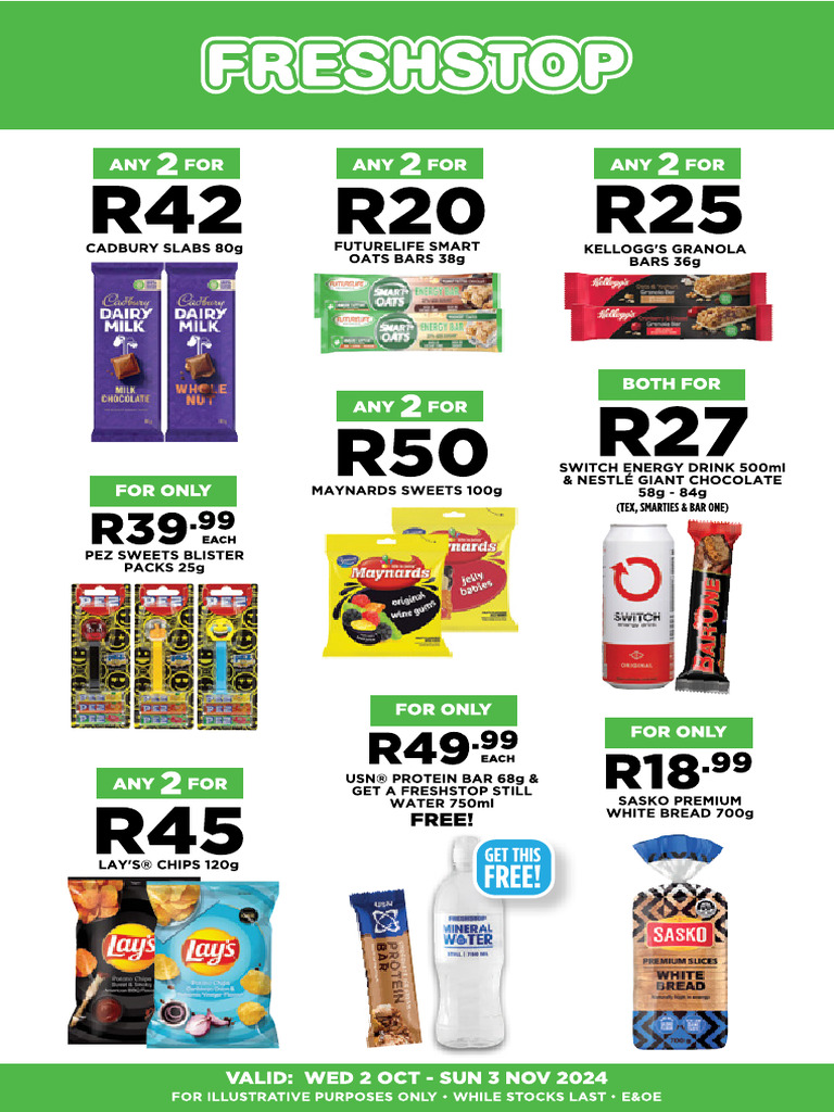 Freshstop October National Deals | PDF