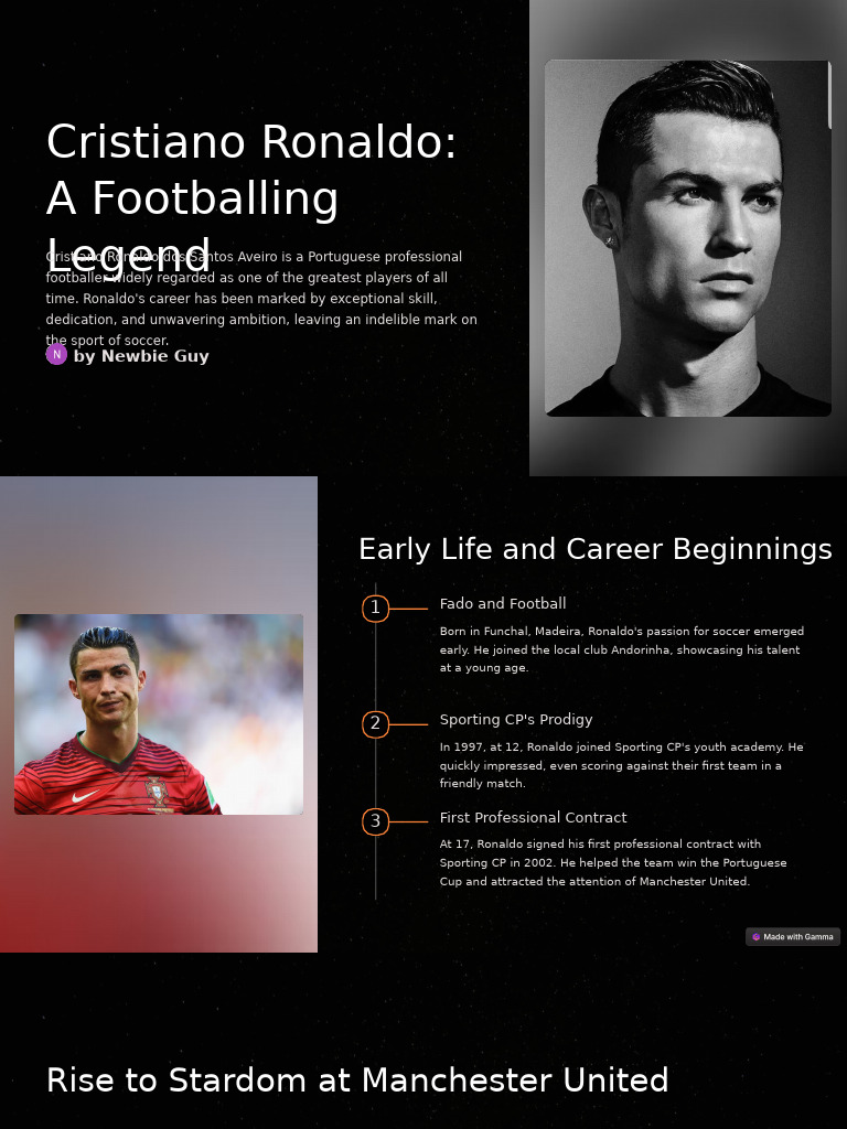 Cristiano Ronaldo A Footballing Legend | PDF