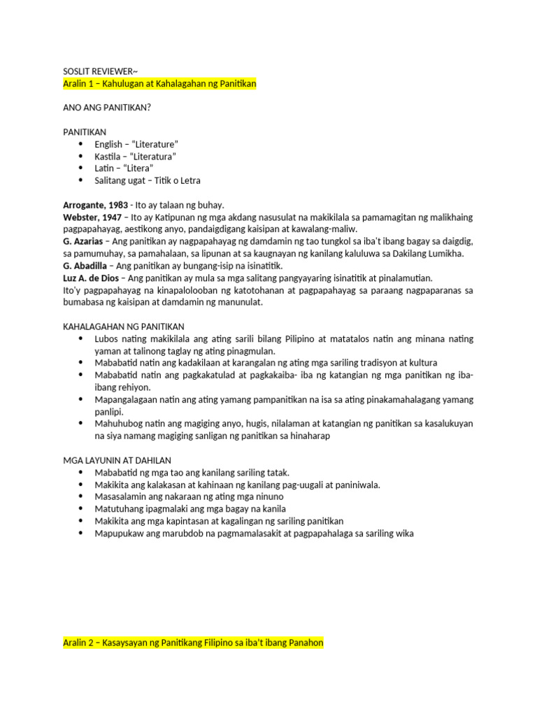 SOSLIT-REVIEWER | PDF