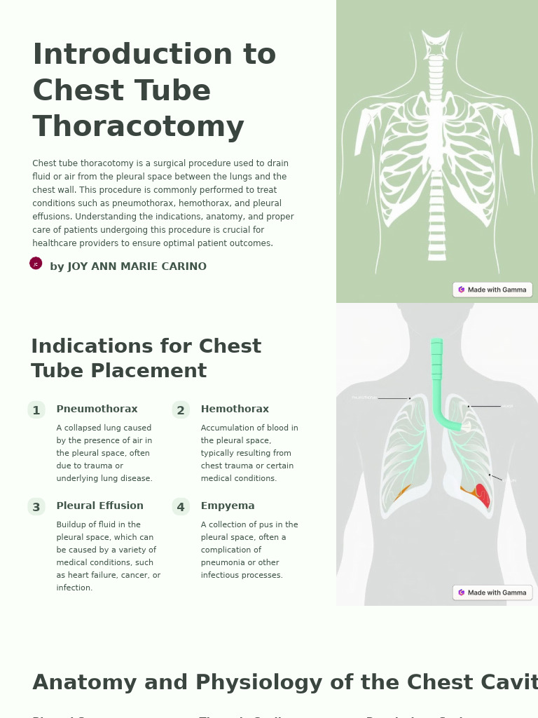 Introduction-to-Chest-Tube-Thoracotomy | PDF