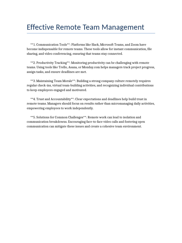 Effective_Remote_Team_Management | PDF