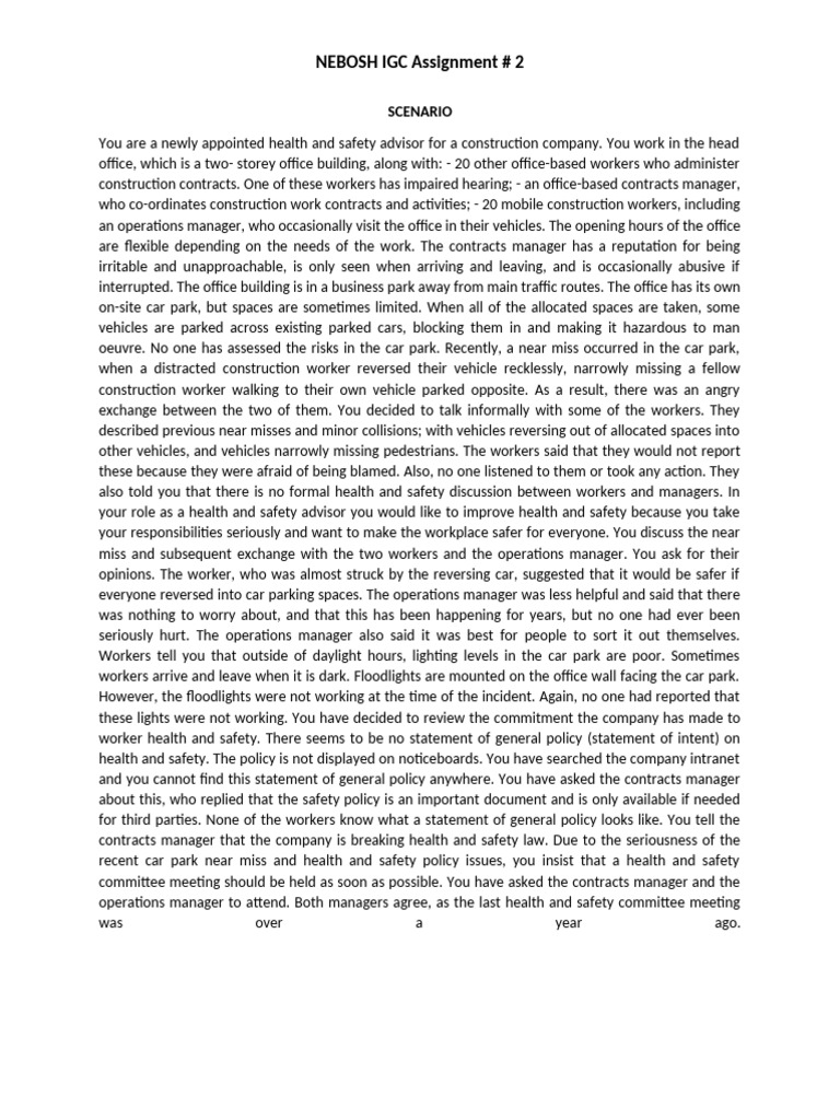 Assigenmnetelement2 - SAIF 2 | PDF