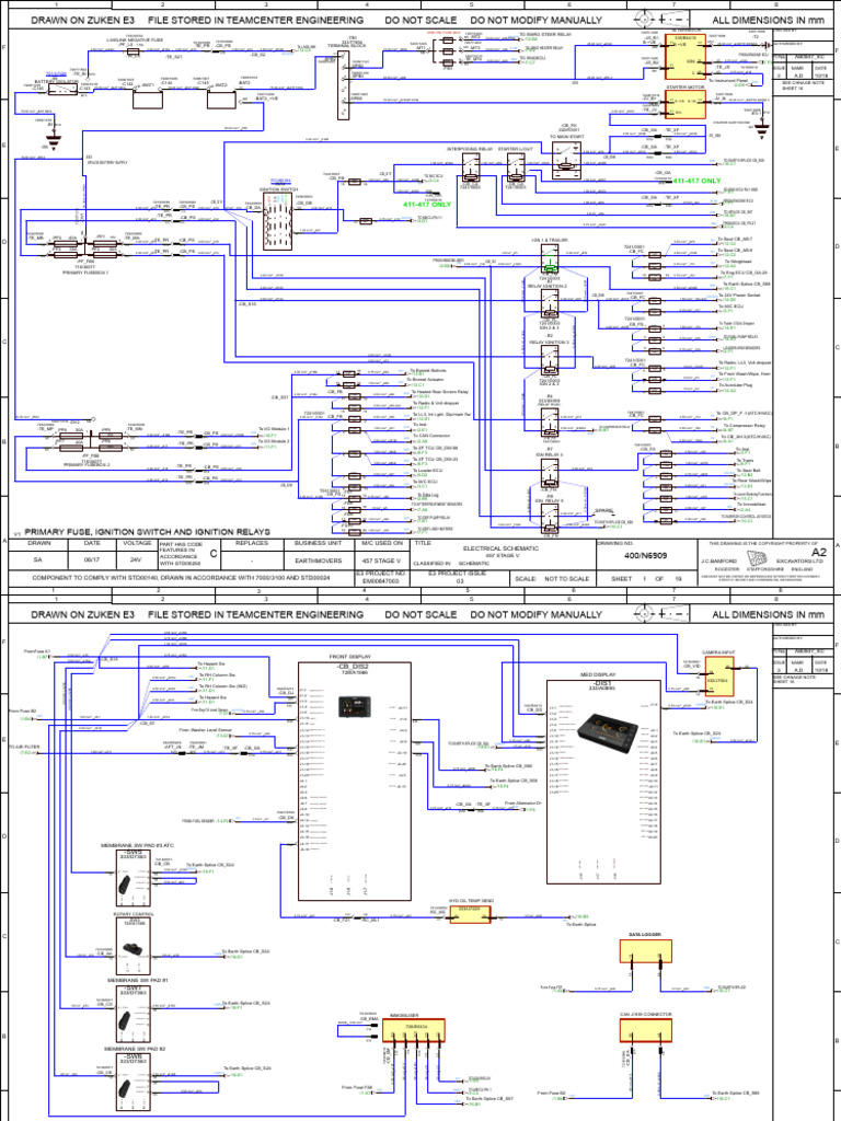 Drawn On Zuken E3 File Stored in Teamcenter Engineering Do Not Scale Do ...