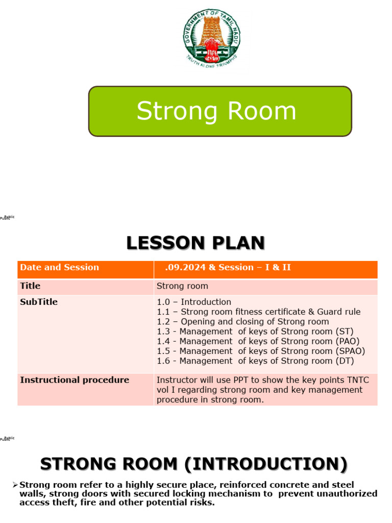 Strong Room | PDF