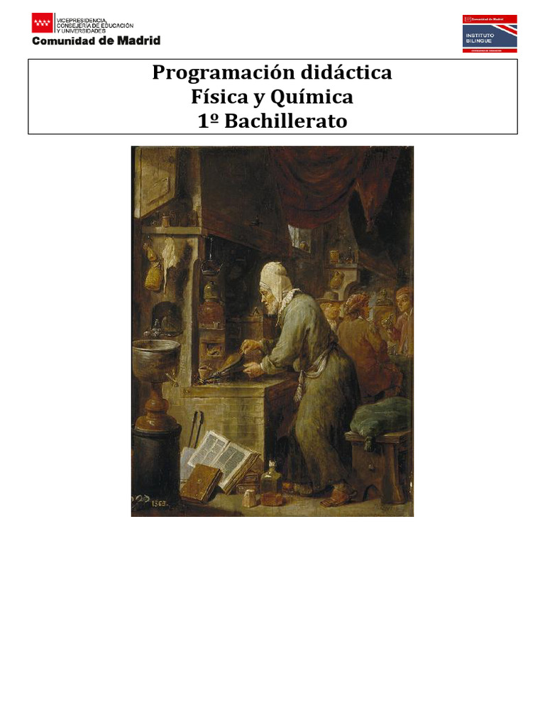 Programacion FyQ 1 Bach - 22 23 | PDF