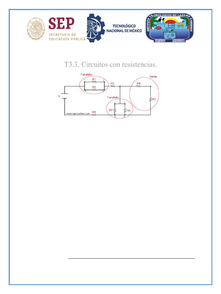T3.3. Circuitos Con Resistencias. 1 | PDF | Resistencia Eléctrica y Conductancia | Red eléctrica