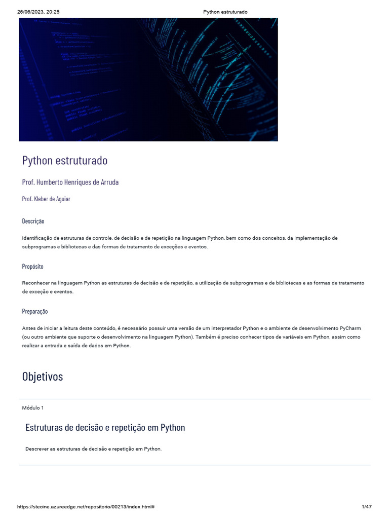 Python Estruturado | PDF