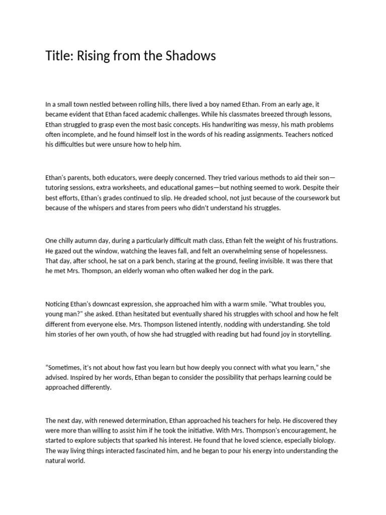 Rising From The Shadows | PDF | Wellness