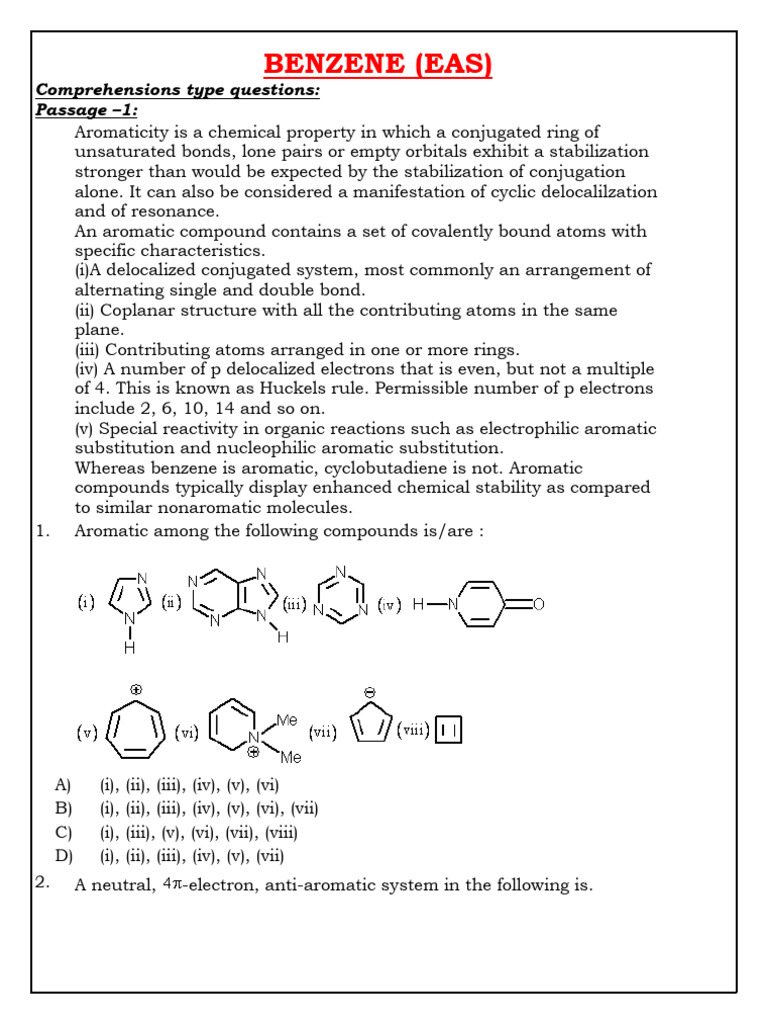 Benzene PASSAGES | PDF