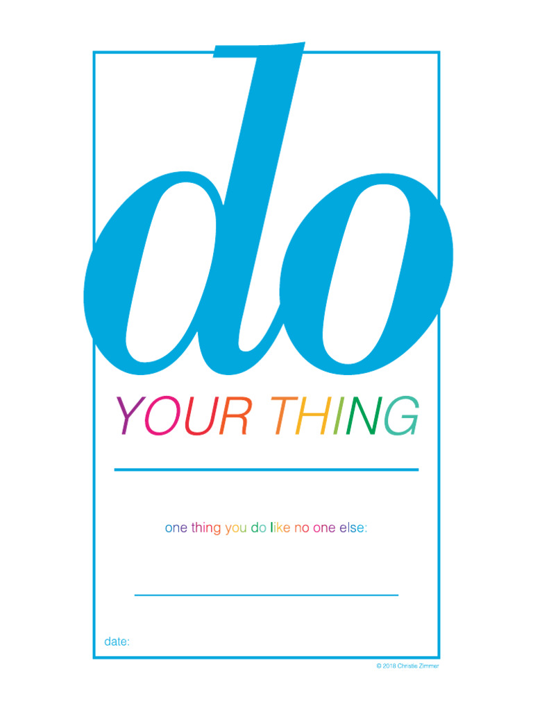 Do Your Thing | PDF