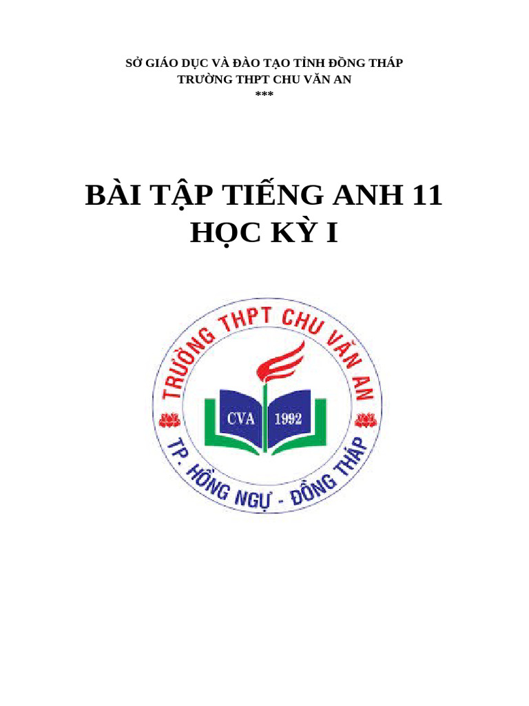 1. Bài Tập e11 Hk1 Bản Gv | PDF