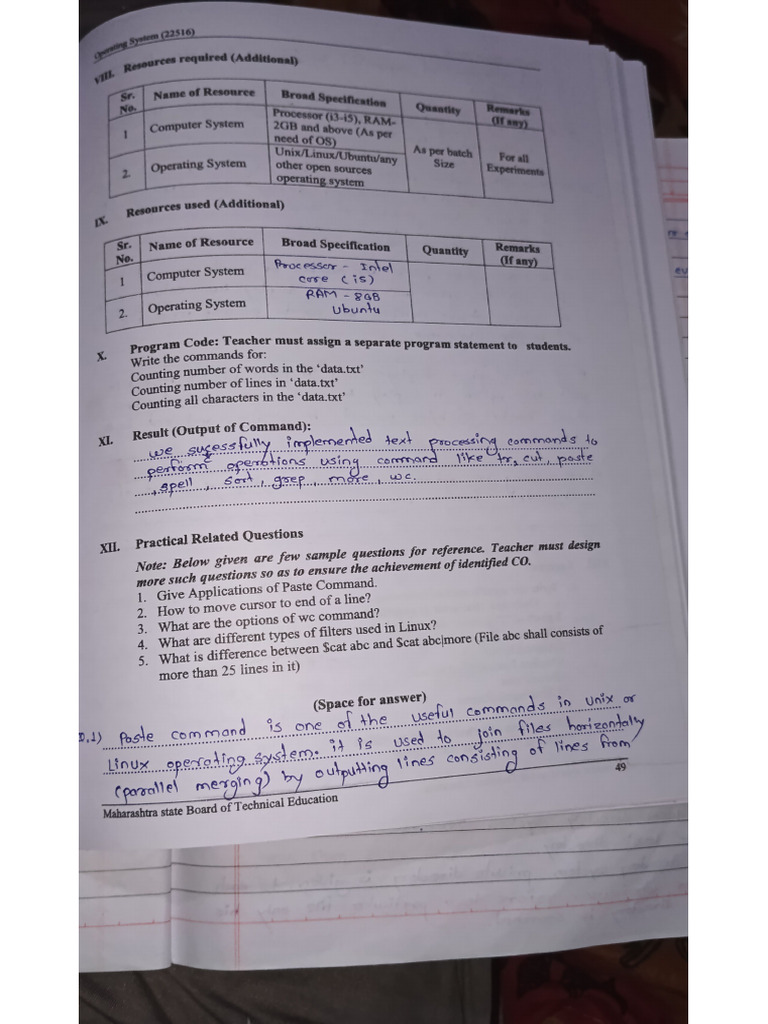 OSY Practical 8 & 9 | PDF