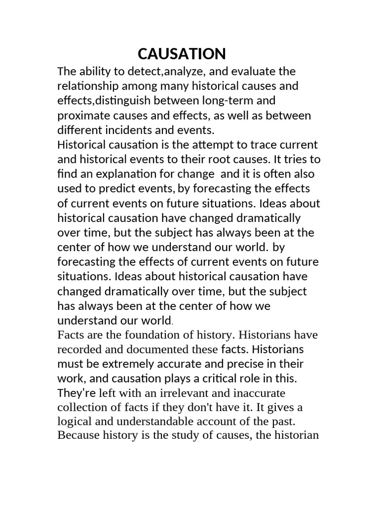 CAUSATION | PDF