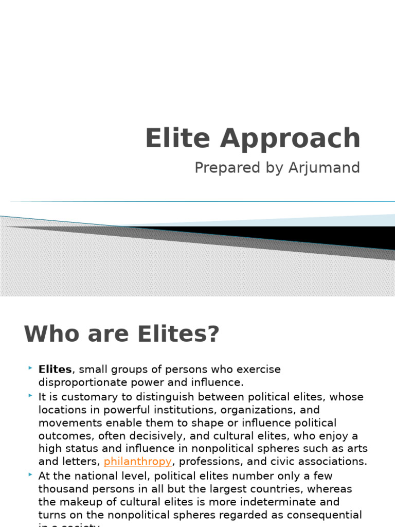 Elite Approach Pdf