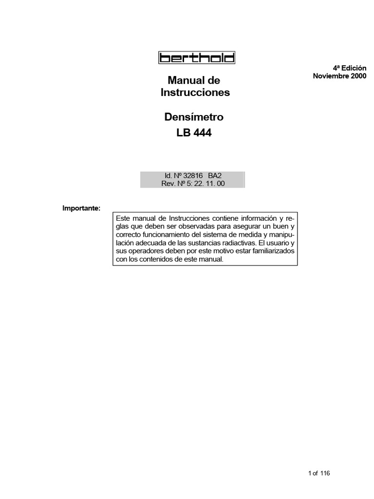 LB444 Español | PDF