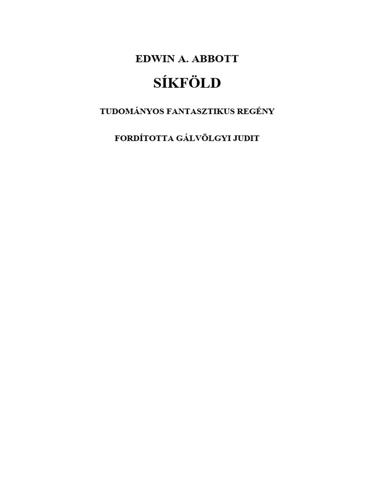 Edwin A. Abbot: Síkföld | PDF | Religion & Spirituality