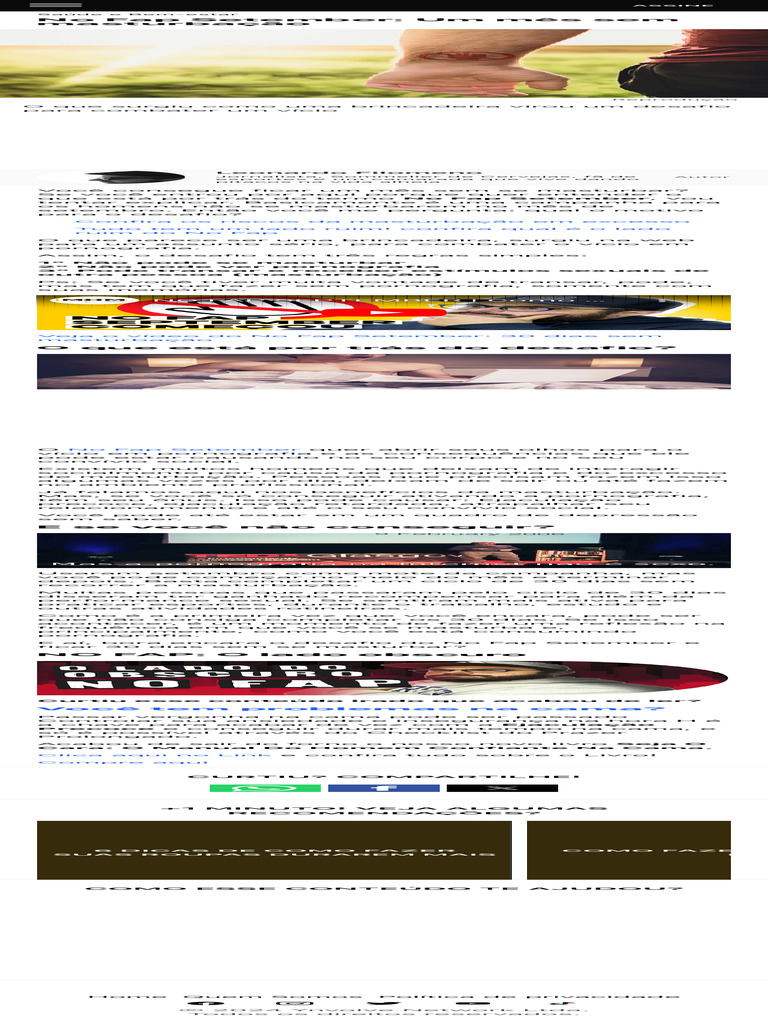 No Fap Setember Um Mês Sem Masturbação Pdf
