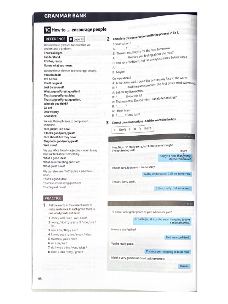 Grammar Bank Part 1 | PDF