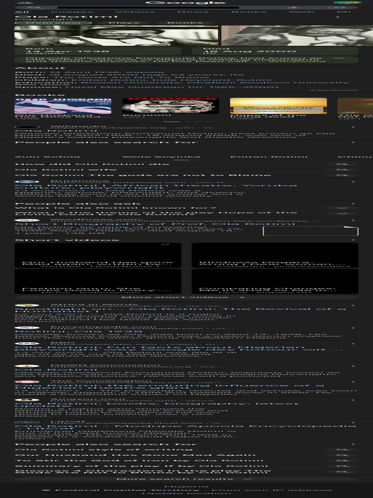 Who is Ola Rotimi - Google Search | PDF