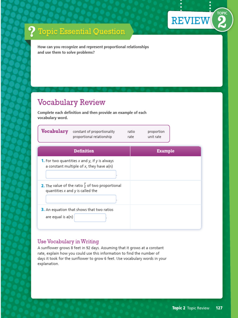 7th Grade Lesson 2 | PDF | Ratio | Teaching Methods & Materials