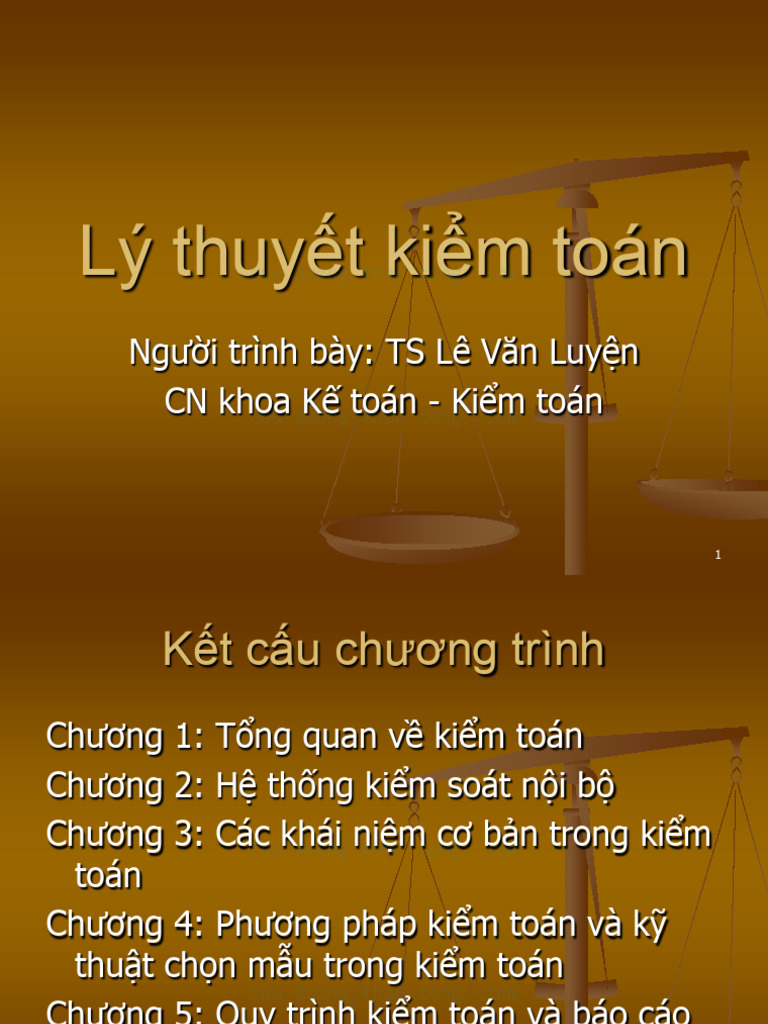 Ly-thuyet-kiem-Toan Le-Van-luyen Ly Thuyet Kiem Toan - (Cuuduongthancong - Com) | PDF