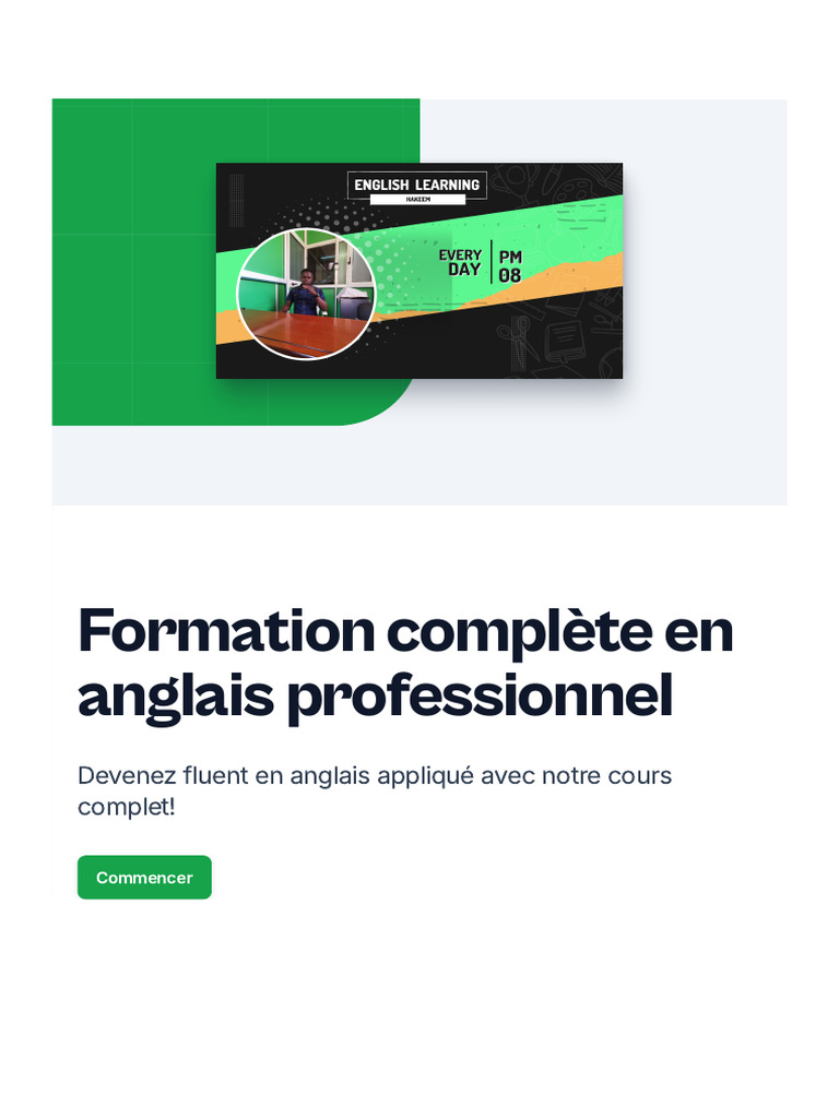 Formation Complete en Anglais Professionnel | PDF