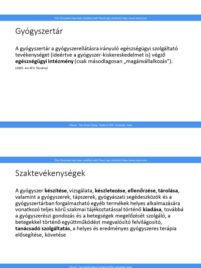 Gyógyszertár Típusok | PDF