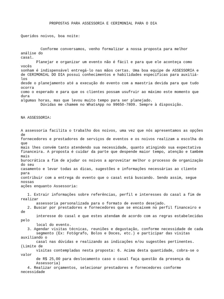 Modelo Proposta | PDF