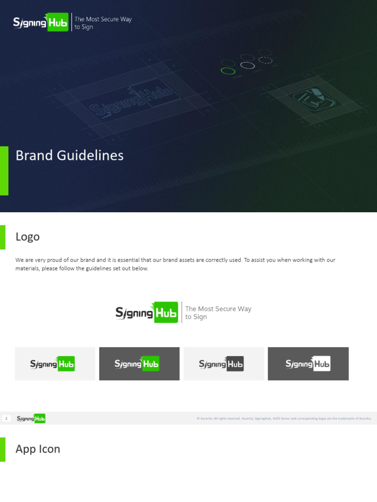 SigningHub Branding Guidelines | PDF