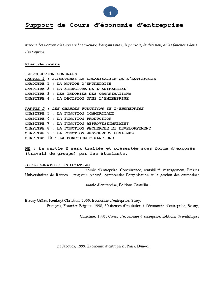 Eco Dentrep Cours Magistral | PDF