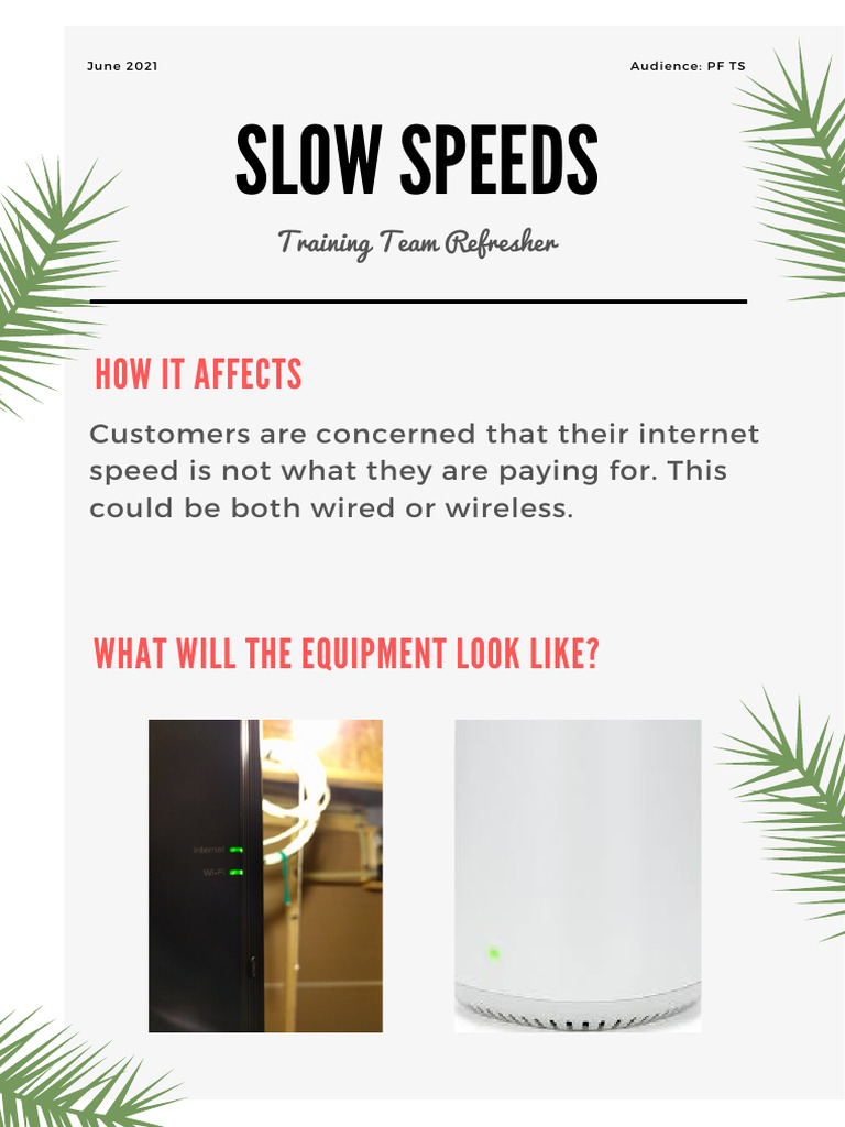 Slow Speeds Wireless | PDF