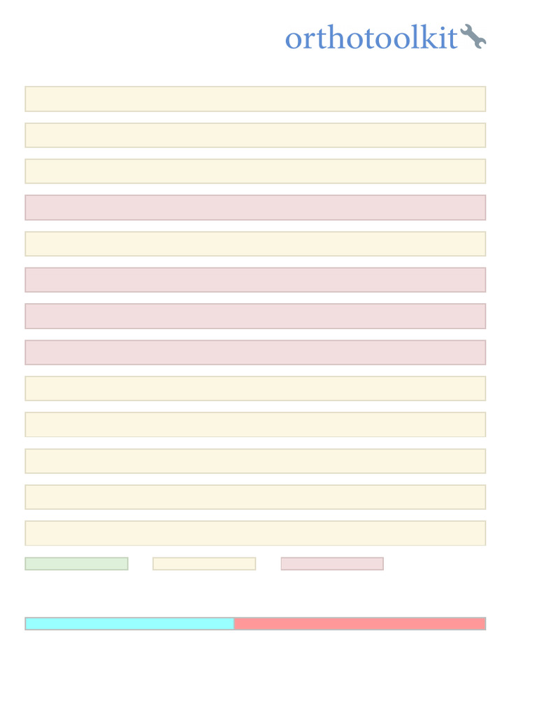 OrthoToolKit Shoulder Pain and Disability Index SPADI Score Report | PDF