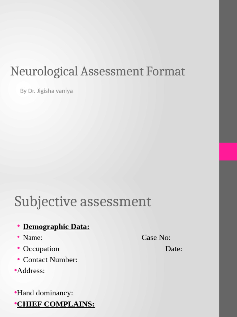 Neurological Assessment | PDF
