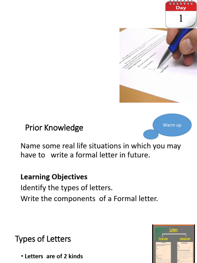 Formal Letter Day 1 New | PDF