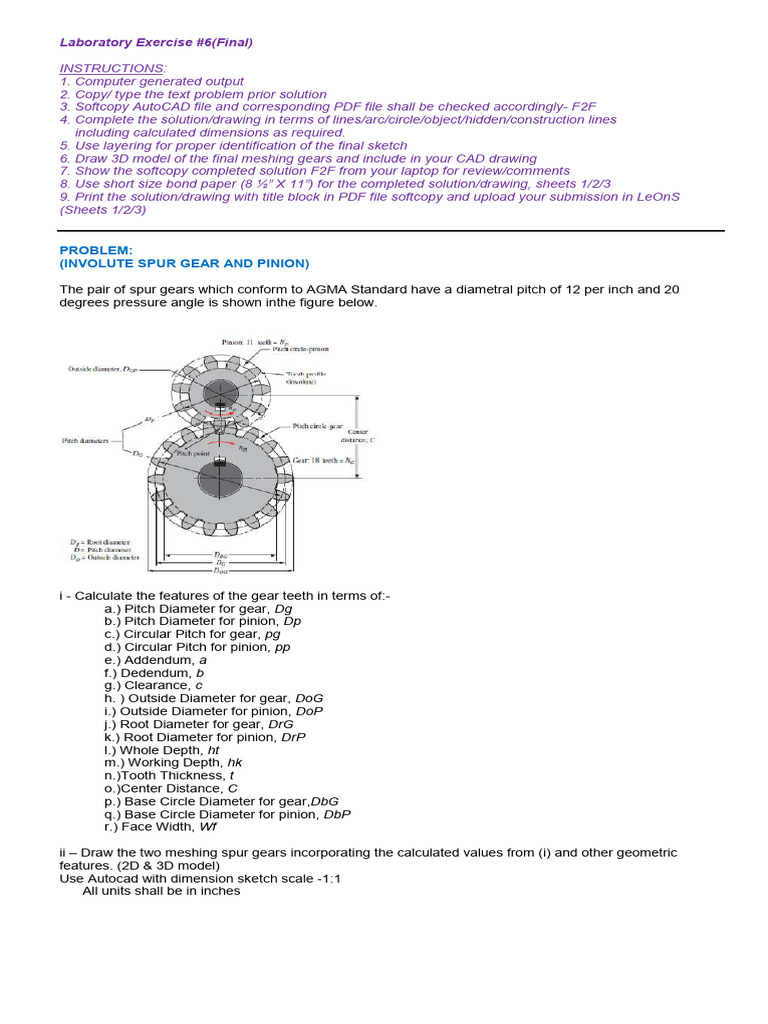 Lab Exer #6.GEARS - Border.sheet1-2-3. | PDF
