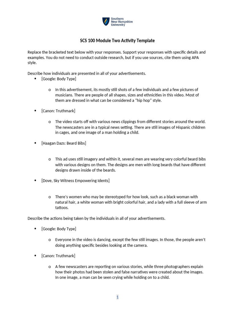 SCS 100 Module Two | PDF