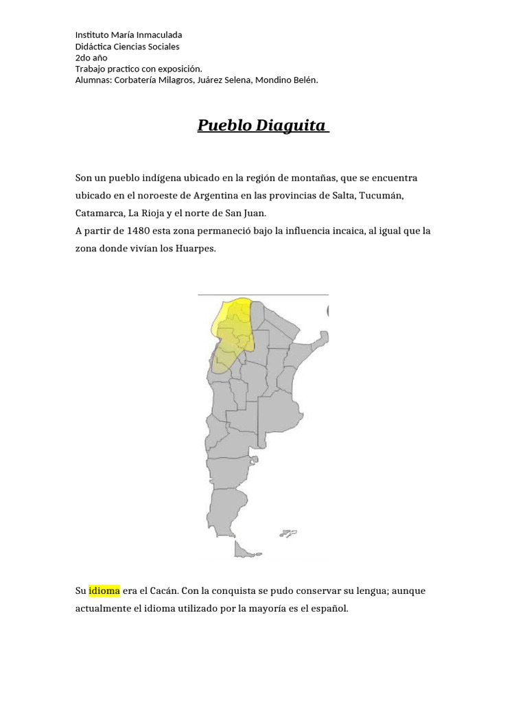 Diaguitas: Cultura y Sociedad Indígena | PDF | Indigenous Peoples Of ...