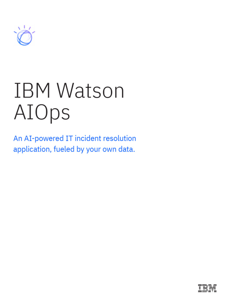 WDDE814 IBM Watson AIOps Web | PDF | Artificial Intelligence ...