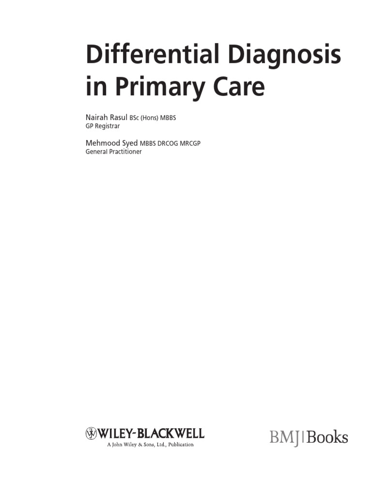 BMJ Differential Diagnosis in Primary Care | PDF