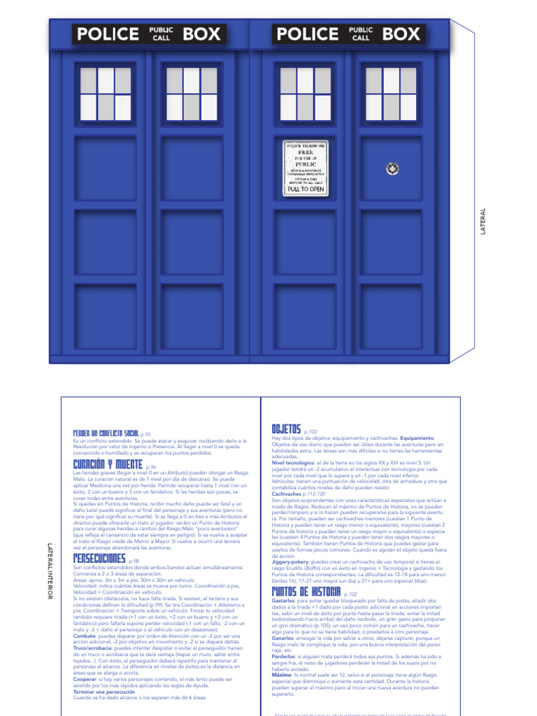 TARDIS DIY - A4 - Bigger On The Inside | PDF